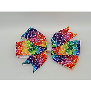 Rainbow Wisps Hair Bow