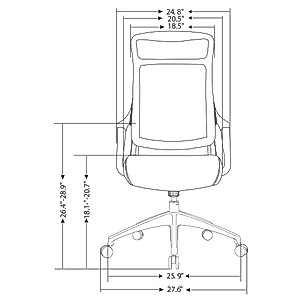 Realspace® Lenzer Mesh High-Back Task Office Chair, Gray, BIFMA Compliant
