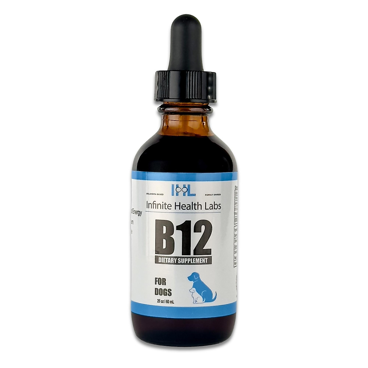 Liquid Vitamin B-12 for Dogs - Methylcobalamin Liquid Supplement for Pets - Dog Vitamins for Medium & Large Breed - Pet Vitamins and Supplements - Dog Multivitamins Liquid