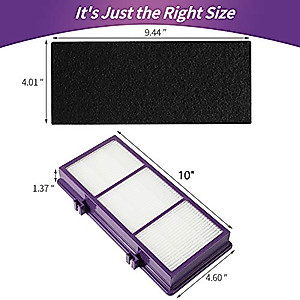 Gazeer True HEPA Filter Replacement for Holmes Aer1 Series Total Air Cleaner, Replacement Parts # HAPF300AP-U4 (6 Pcs HEPA Filters + 8 Pcs Pre Filter)