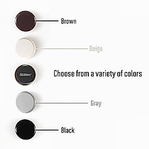 Super Sliders 2 1/2" Round Reusable Furniture Sliders for Carpet - Effortless Moving and Surface Protection, Brown (8 Pack)