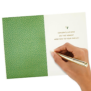 Hallmark Signature Baby Shower Card for New Parents (Oh Baby) Welcome New Baby, Congratulations, Gender Reveal