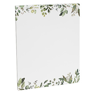 Leaf Border Stationery Writing Paper 100 Sheets, Greenery Letterhead Paper 8.5 x 11 Inches, Elegant Writing Paper, Pretty Stationary Paper, Decorative Printer Paper