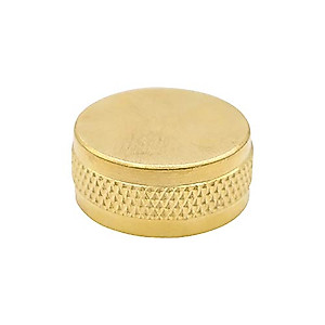 HYDRO MASTER 0712901 Brass Garden Hose Cap, 2 Pack of Solid Brass,3/4 Inch Garden Hose Thread Female End.