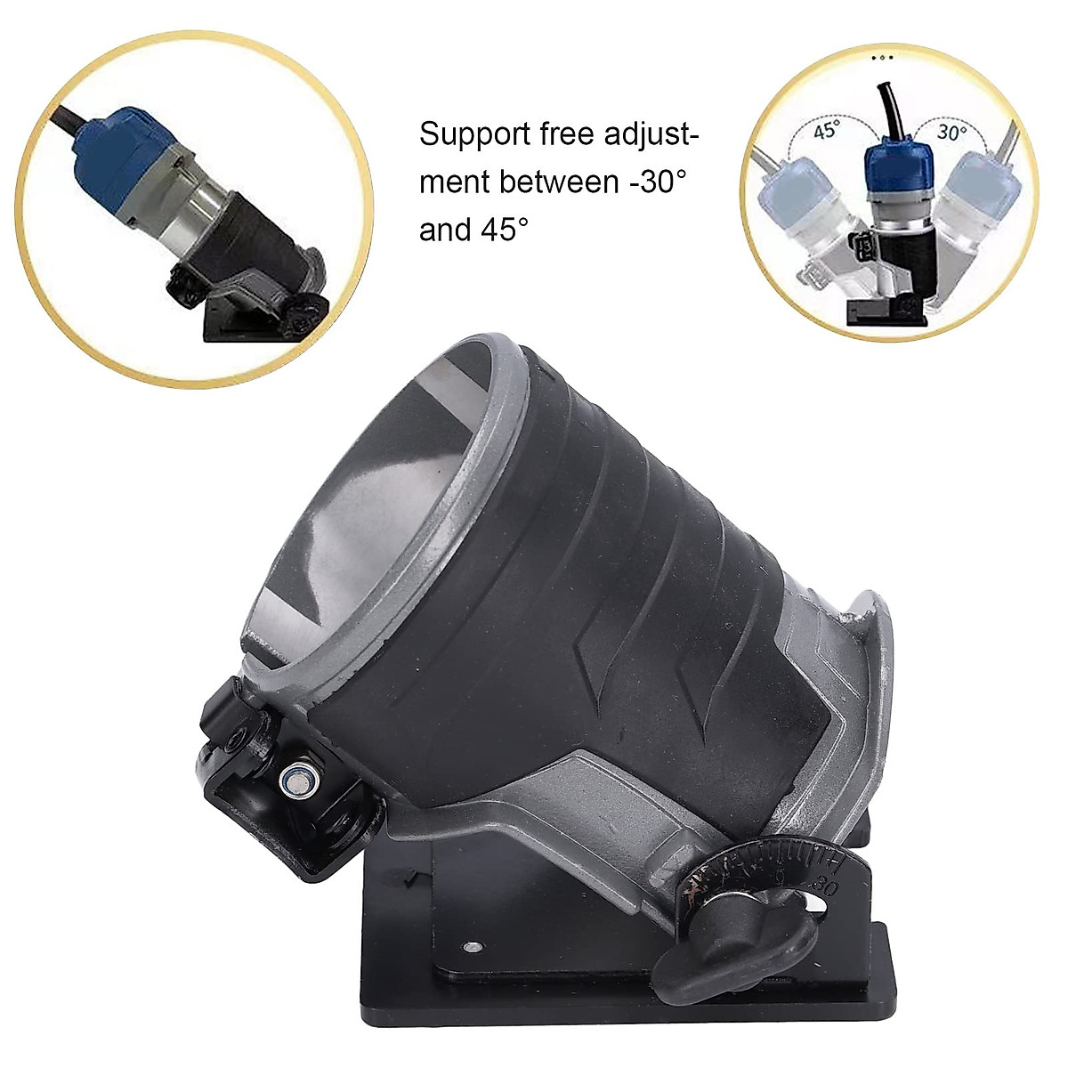 Wood Router Trimmer with Trimmer Base, Tilt Base & Plunge Base - Compact Palm Router Woodworking Kit Multifunctional Electric Hand Laminate Trimmer Set Wood Routing Trimming