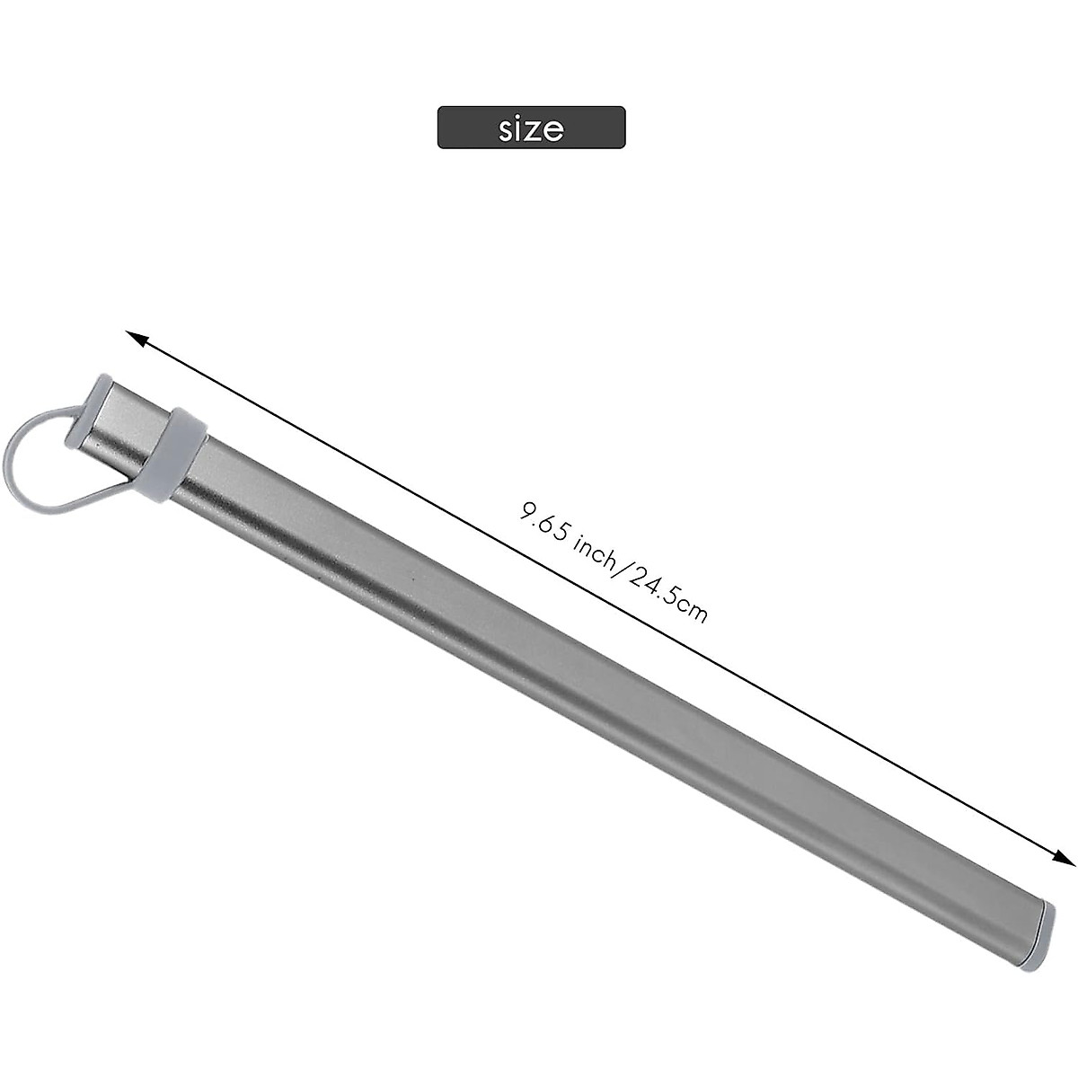 Chopsticks Storage Tubes Aluminum Alloy Box Case for Titanium Chopsticks Storage Box Without Chopsticks Gray Chopsticks Kitchen Utensils and Gadgets