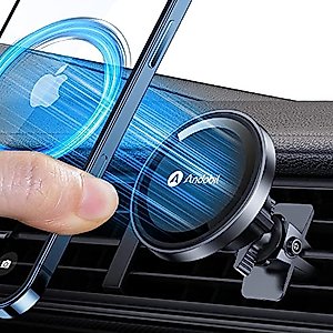 andobil Magnetic Phone Holder for Car - Strongest Magnet & Safer Driving, MagSafe Vent Mount 360° Adjustable Magnetic Phone Holder Compatible with iPhone14 Pro/14 13 12 Pro Max MagSafe Car Accessories
