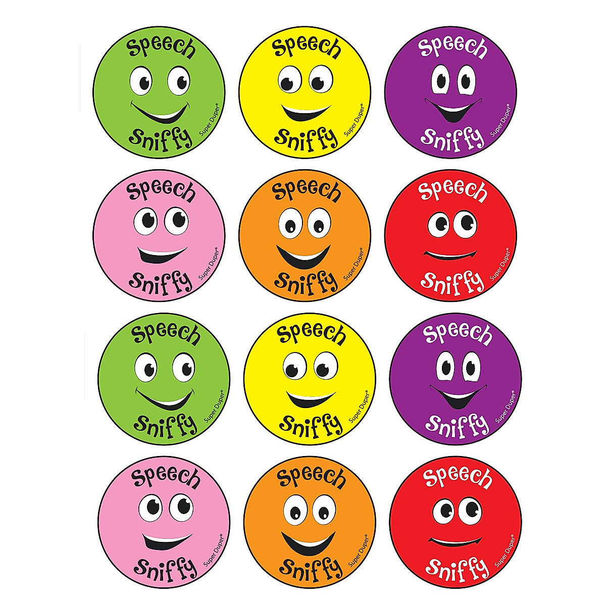 Super Duper Publications | 120 Speech Sniffys Scented Stickers | Educational Resource for Children
