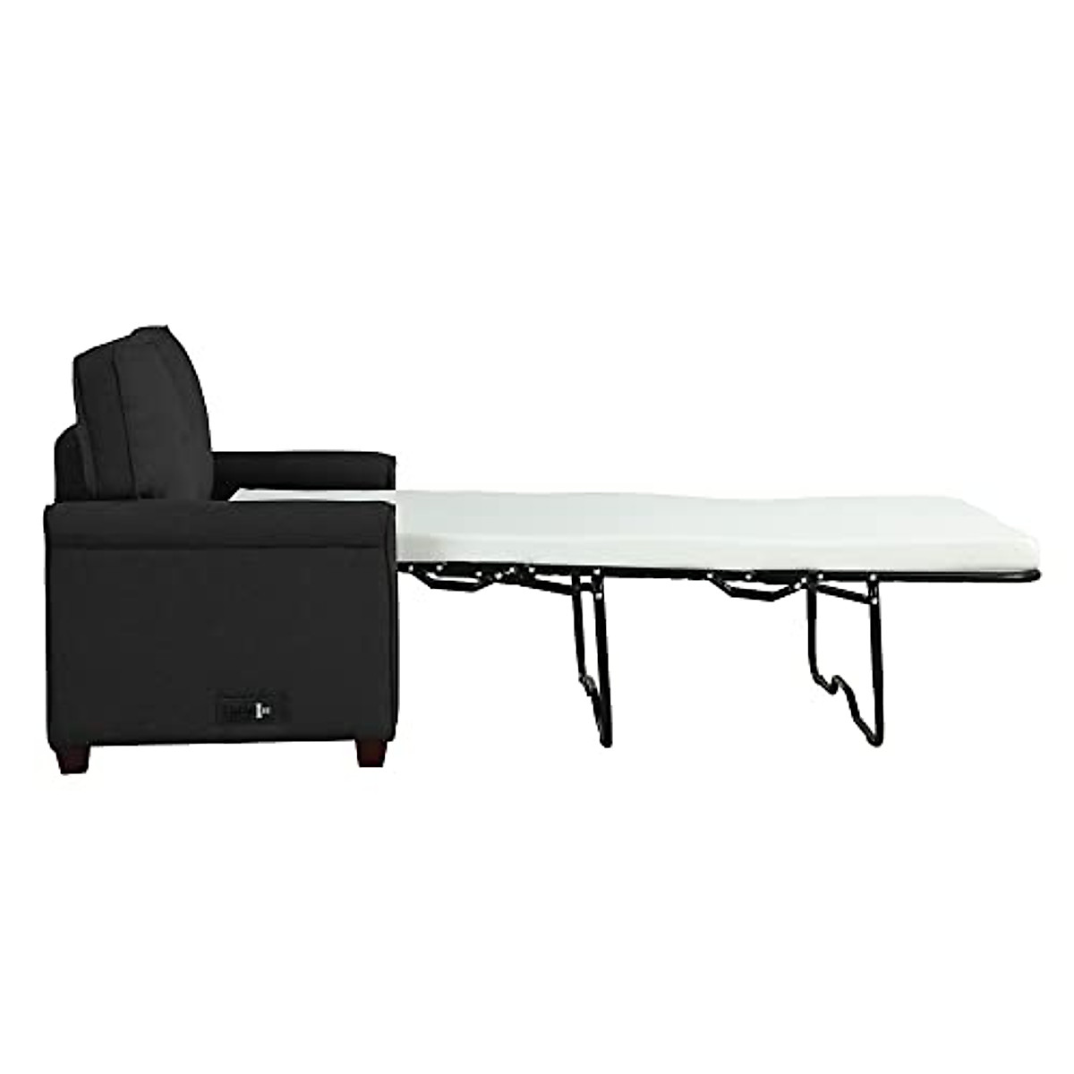 LifeStyle Solutions Convertible Sofa, Black