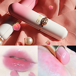 6 Pcs/Set Peach Aloe Vera Strawberry Blueberry Avocado Grape Jelly Lipstick Set Temperature Change Moisturizer flower Lip Stick Long Lasting Nutritious Lip Balm Magic Color Change Lip Gloss