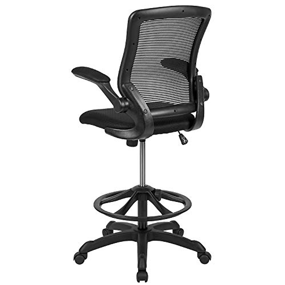 Flash Furniture Office Seating, 27"W x 27"D x 42" - 49.5"H, Black