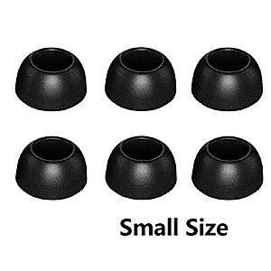 JNSA Memory Foam Ear Tips Compatible with Galaxy Buds,3 Pairs,Small Size,Foam Black S