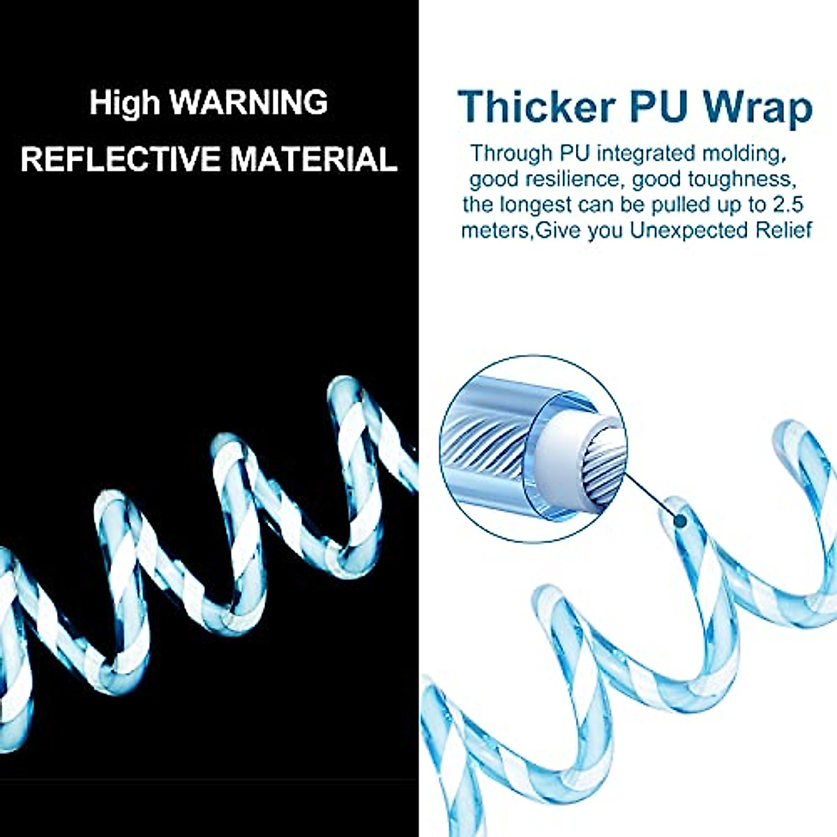 HUGVIDAS Reflective Anti-Lost Rope, Child Safety Belt with Key Lock, Breathable Toddler Traction Belt, Reflective Anti-Lost Rop (2M/6.5ft, Gold)