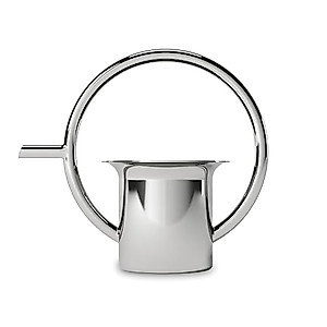 Umbra Quench Stainless Steel Watering Can, Pot for Outdoor or Indoor Plants, Medium