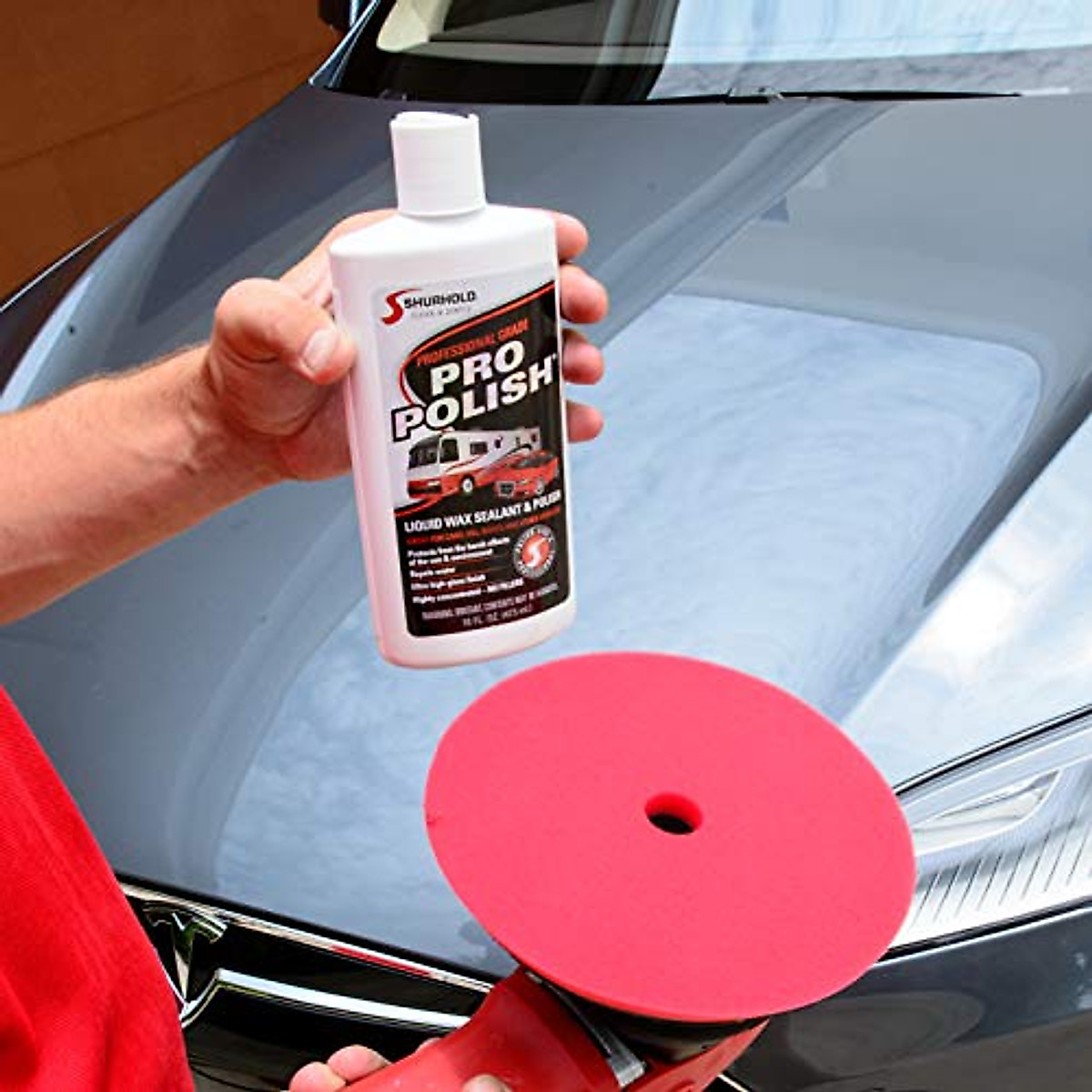 Shurhold 3552 Pro Polish Red 7" Foam Pad