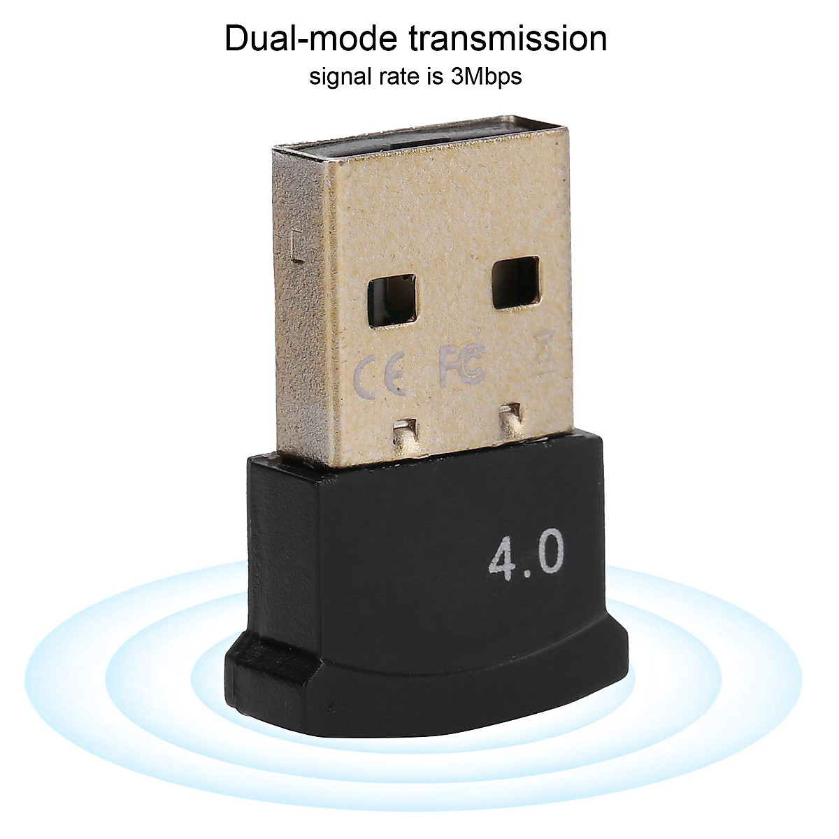 USB Adapter for PC, with Dual Mode, USB Dongle for Desktop Laptop PDA Headset, Compatible with 98/98se/Me/2000/XP/Vista/ 7/8/10