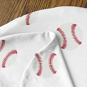 Sweet Jojo Designs Baseball Baby Boy Cocoon and Beanie Hat 2pc Set Jersey Stretch Knit Sleeping Bag for Infant Newborn Nursery Sleep Wrap Sack - Red and White Americana Sports