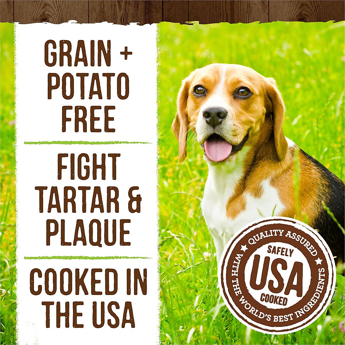 Merrick Fresh Kisses Natural Dental Chews Infused With Coconut And Botanical Oils For Small Dogs 15-25 Lbs - 15 ct. Bag