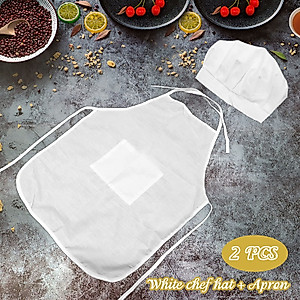 SPOKKI Baby Photography Prop, Chef Hat Apron Photo Props Costume Come with 2PCS Photography Hair Clips for Infant Twins | 6-24 Months (Boy)