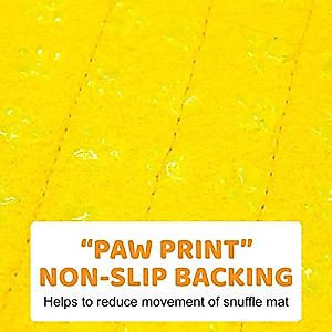 Downtown Pet Supply - Pineapple Snuffle Mat for Dogs - Chenille Microfiber Mat & Interactive Dog Toy - Slow Dog Treat Dispenser - Washer Safe - 30 x 15 in