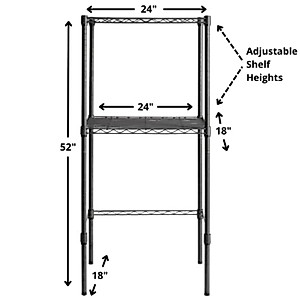 DormCo Suprima Adjustable Shelving - The Mini Shelf Supreme - Gunmetal Gray