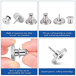12 Sets Button Pins for Jeans, Jean Buttons Pins for Loose Jeans, No Sew and No Tools Instant Replacement Snap Tack Pant Button, Ceryvop Reusable and Adjustable Metal Pants Button Tightener