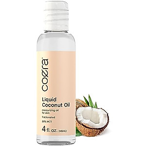 Horbäach Fractionated Coconut Oil | 4 fl oz | Liquid Moisturizing Oil for Skin | Free of Parabens, SLS & Fragrances | Coera