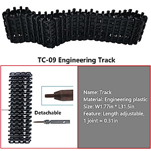 Professional T600 Robot Car Tank Chassis with High Torque DC Motor Kit, 4WD Crawler Platform Caterpillar Robotic Model Compatible with Arduino Raspberry Pi STEAM Microbit Python for Science Project