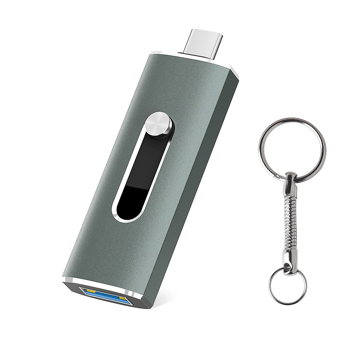 128GB USB C Thumb Drive, KOOTION USB 3.0 Flash Drive Dual Type-C USB Stick High-Speed Jump Drive Aluminum Alloy Photo Memory Stick for Smartphone Mac Laptop