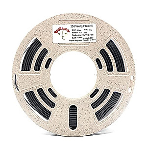 Reprapper Tangle Free Black PVB Filament for 3D Printer & 3D Pen - Print Like PLA Filament 1.75mm Easy Smoothable Post Polishing with IPA Alcohol Smooth Finish Work Black 1 kg (2.2 lbs).