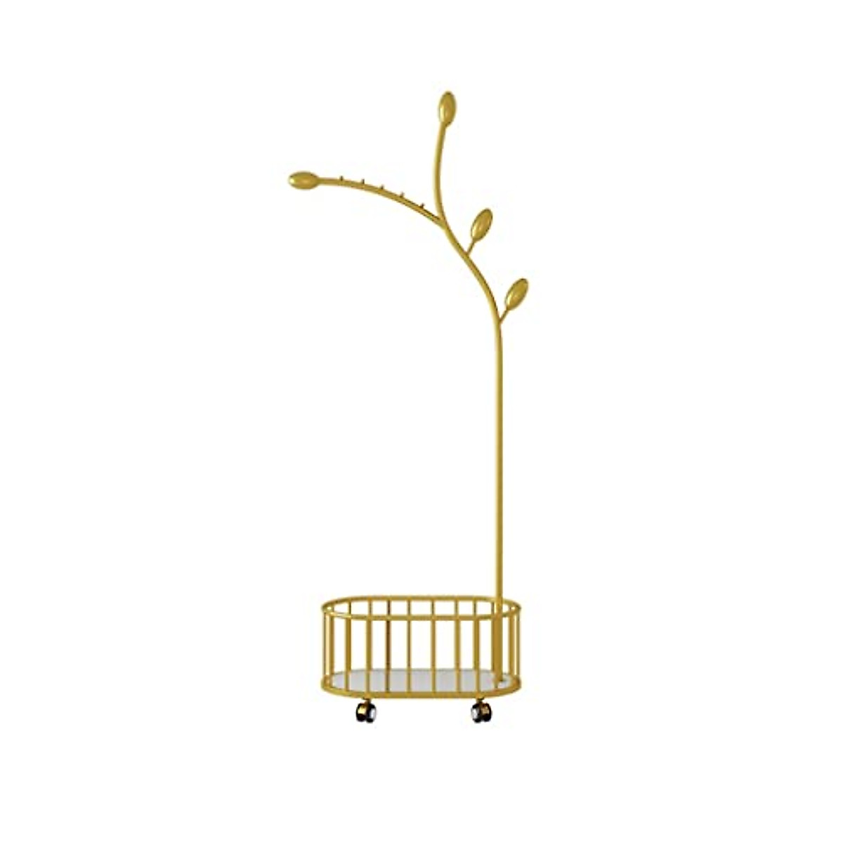 CDYD Coat Rack Floor Bedroom Corner Home Living Room Movable Multi-Functional Storage Corner Hanger