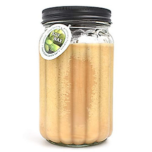 Swan Creek 100% American Soybean 24 Oz. Homespun Jar Candle - Warm Cinnamon Buns