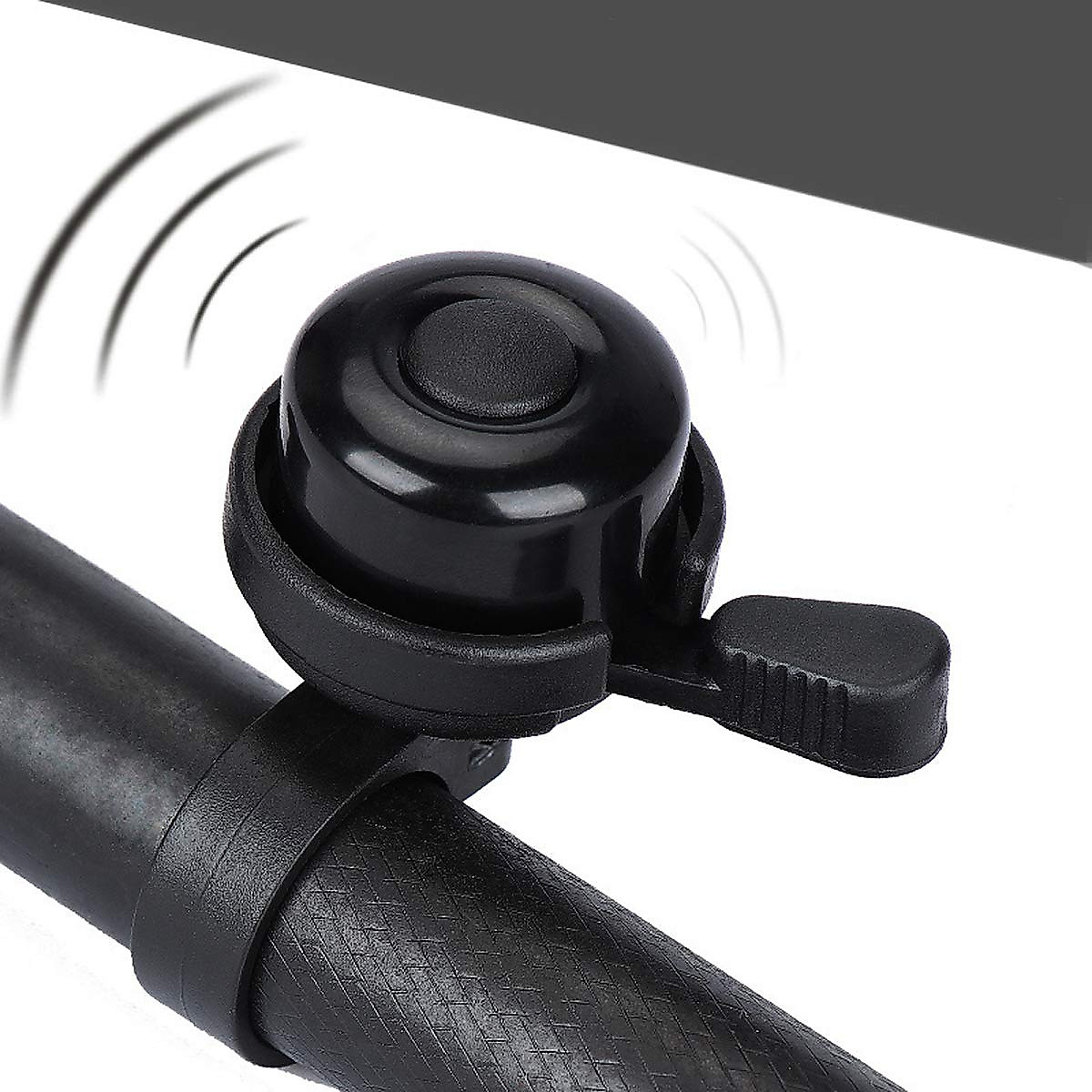 Emoly Bike Bell, 2 Pack Brass Mini Bicycle Ring Bell for Mountain Bike Road Bike Kid Bike Accessories (New, Black)