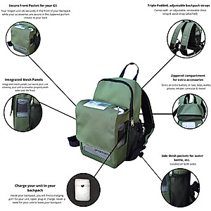 o2totes Inogen one G5 Backpack for Carrying Inogen G5 Accessories/Lightweight, Comfortable for Your Inogen G5 POC