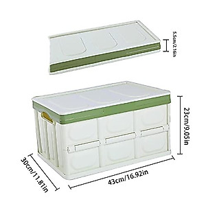 WDBBY Big Capacity Car Trunk Organizer Storage Box Durable Collapsible Cargo Storage Tool Auto Trucks Trunk Box (Color : E)