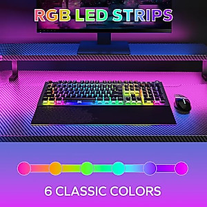 QIAYA Gaming L Shaped Computer Desk, Black