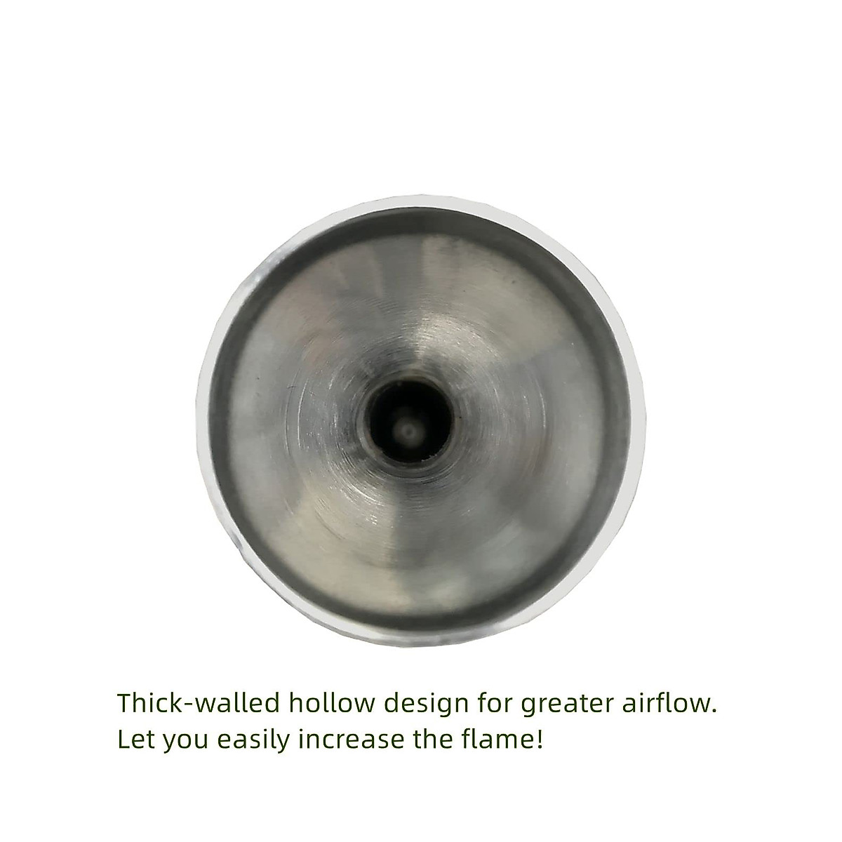 Stainless Steel 41" Extra Long Blow Poker for Large Fire Pit by One Piece Big Fire Stick, Safety Blow Tools