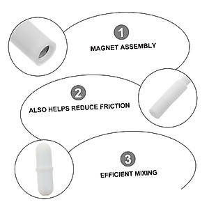 PLAFOPE Magnetic Stirrer Rods for Lab Use Stirring Bars with Magnetic Stirrer Rod for Mixing Liquids