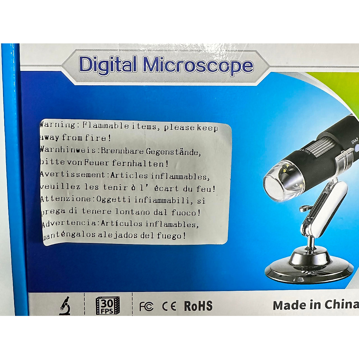 Meichoon Bendable Digital Microscope 1000X Electronic Handheld Portable Mini USB Microscope Magnification Camera with 8 LED HD Lights, NB05