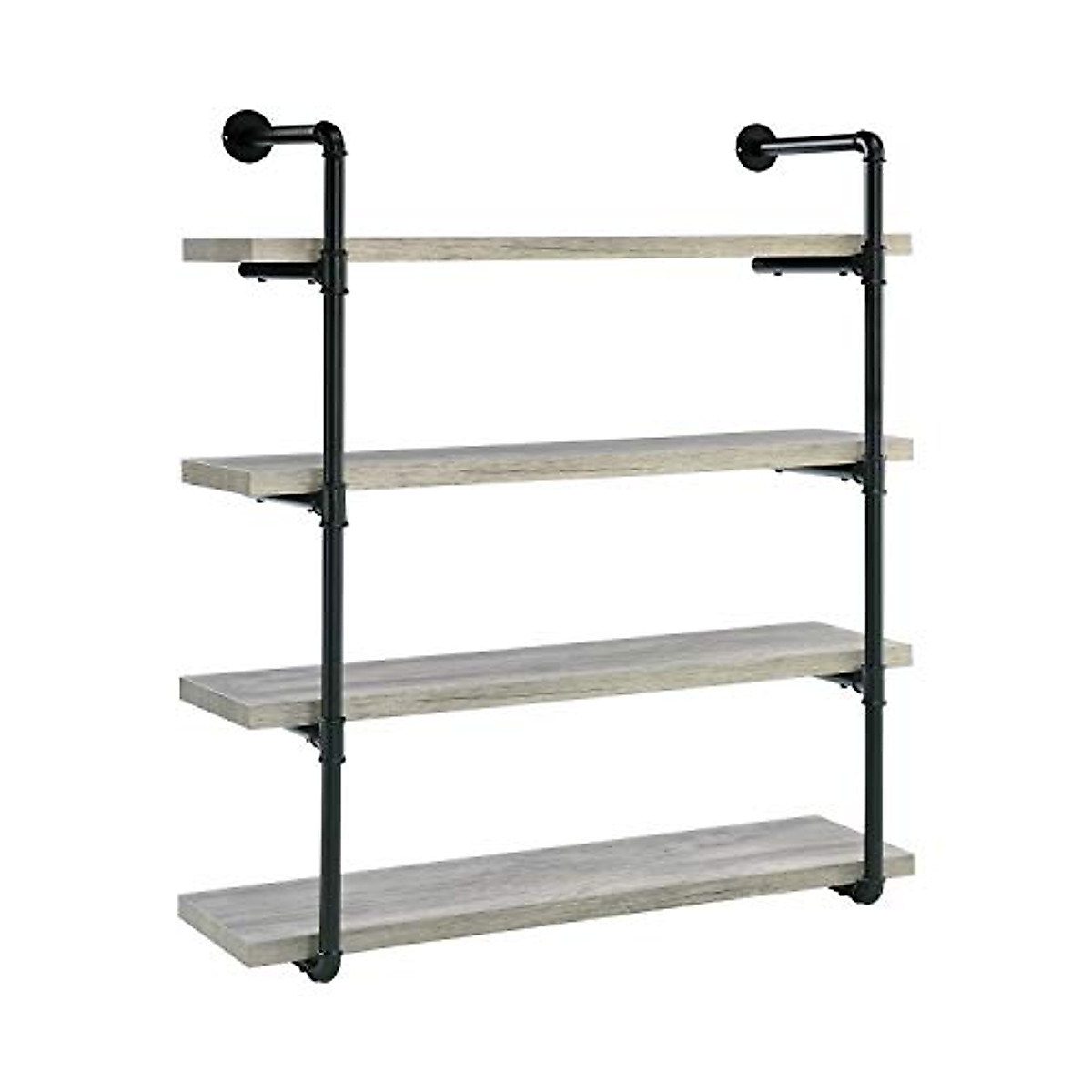 Coaster Home Furnishings 40-inch Black and Grey Driftwood Wall Shelf