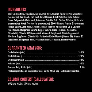 CRAVE Grain Free High Protein Adult Dry Dog Food, Beef, 4 lb. Bag