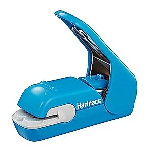 Kokuyo Stapleless Stapler, Harinacs Press, Holeless for 5 Sheets Binding, Blue, Japan Import (SLN-MPH105B)