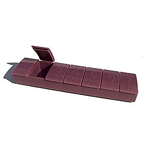 Tupperware Gadget 7 Day Pill Keeper Divided Storage Container Organizer Vineyard Purple