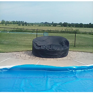 Outdoor Daybed Cover,DxH 89x32in Waterproof Patio Sofa Covers,All Weather Protection Round Canopy Day Bed Cover,Patio Furniture Accessories Cover for Garden Sofa (Only Cover) (Black)