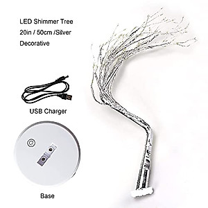 GTSYDING Bonsai Tree Light,108 LEDs Firefly Shimmer Spirit Tree Lamp, USB & Battery Operated, DIY Adjustable Branches Artificial Tabletop Fairy Tree Lights Indoor for Home Decoration (Warm Glow)