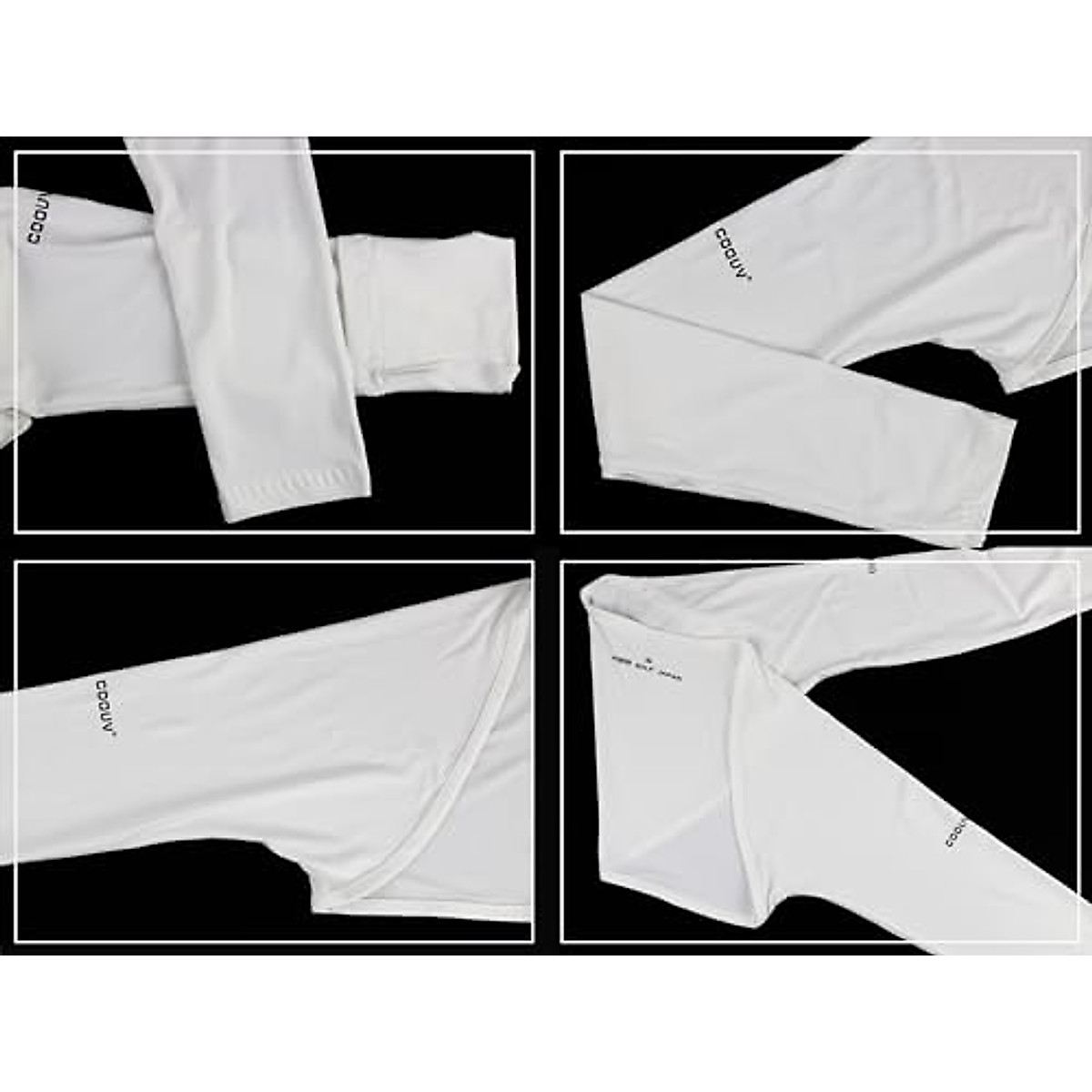 COOUV Lightweight UPF50+ UV Protection Cool Knit Shawl Arm Sleeves Sports Athletic Compression Shrug Sun SPF50 Sunscreen (Grey, X-Large)