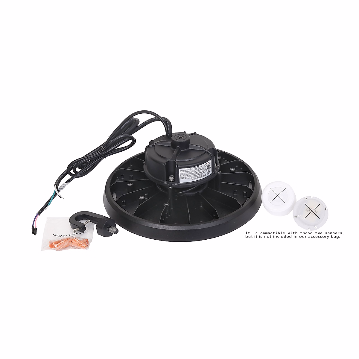 Auroriv UFO LED High Bay Light 150W|21000lm|3000,4000,5000k|3CCT,AC100-277V/347V(0-10V dimming),3.8' Cable with US Plug for Commercial Warehouse, 5-Year Warranty