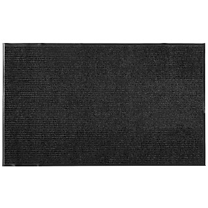 Apache Mills Utility Mats 60-043-1902-3x5 36X60 Rib Onyx Door Mat, 3 X 5-Feet, Pepper