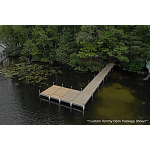 Tommy Docks Galvanized Steel Dock Pipe 2 Pack - 6 FT Normal Duty - 1.66 in Diameter - Superior Dock Post