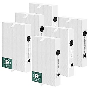 Air Purifier HEPA Filter R Replacement for Honeywell Air Purifier HPA100/200/300 and 5000 Series, 6 Pack True HEPA Filter Compatible with Honeywell R Filter (HRF-R3 & HRF-R2 & HRF-R1)
